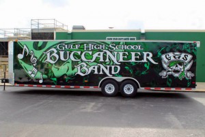 Gulf High Band reveals new trailer design | Gulf High School