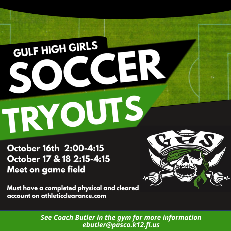 Girls’ Soccer Tryouts | Gulf High School