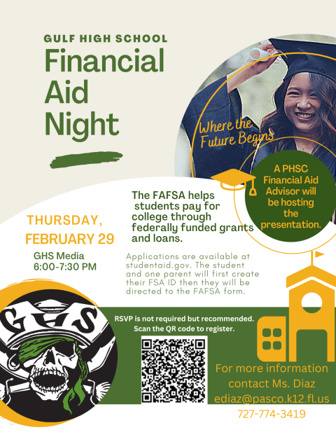 Financial Aid Night | Gulf High School